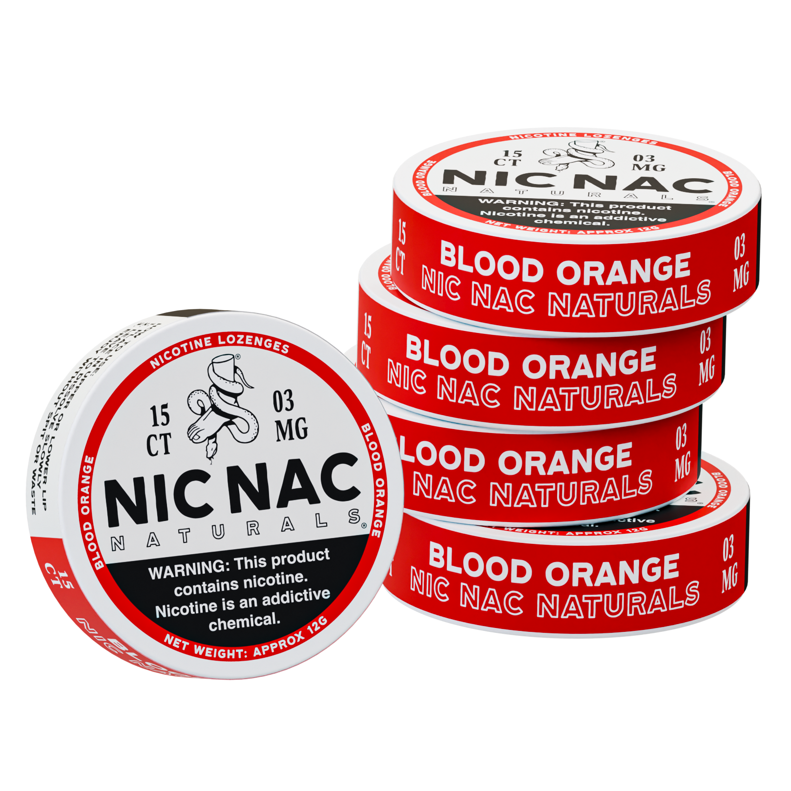 Nic Nac | Blood Orange Non-Tobacco Nicotine Mints – Nic Nac Naturals