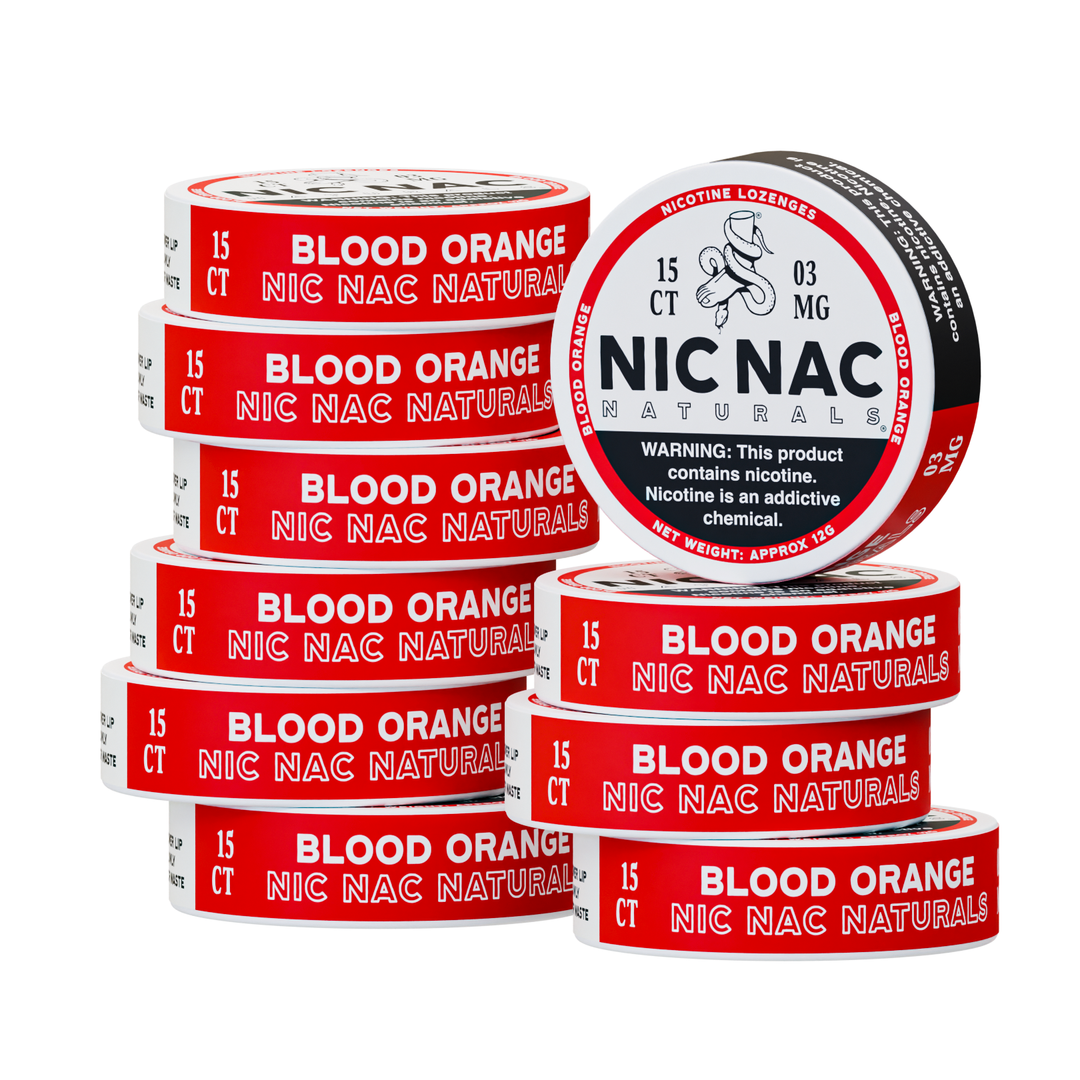 Nic Nac | Blood Orange Non-Tobacco Nicotine Mints – Nic Nac Naturals