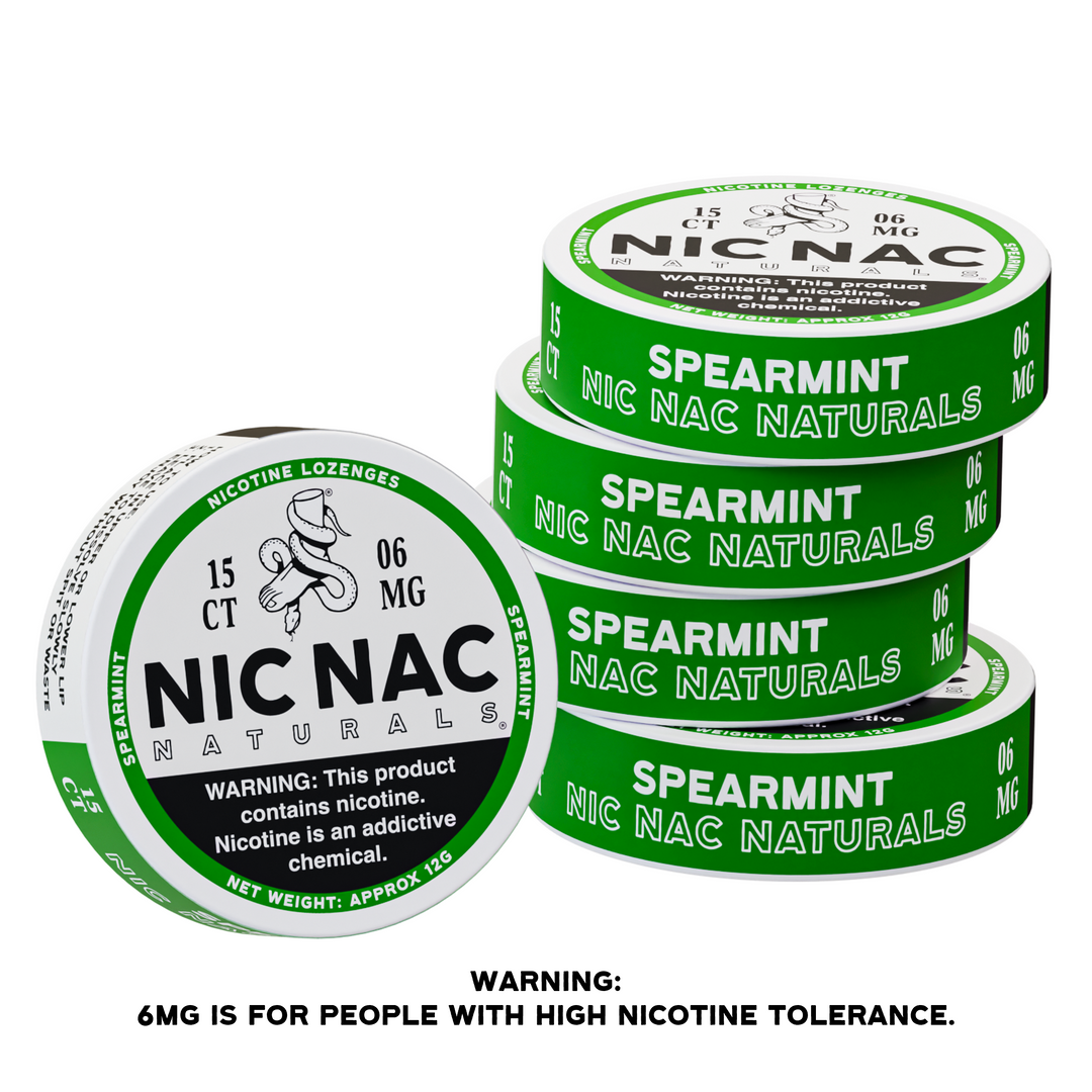 Nic Nac | Spearmint Non-Tobacco Nicotine Mints – Nic Nac Naturals