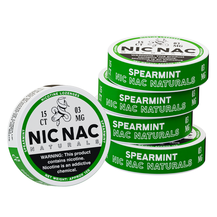 Nic Nac | Spearmint Non-Tobacco Nicotine Mints – Nic Nac Naturals