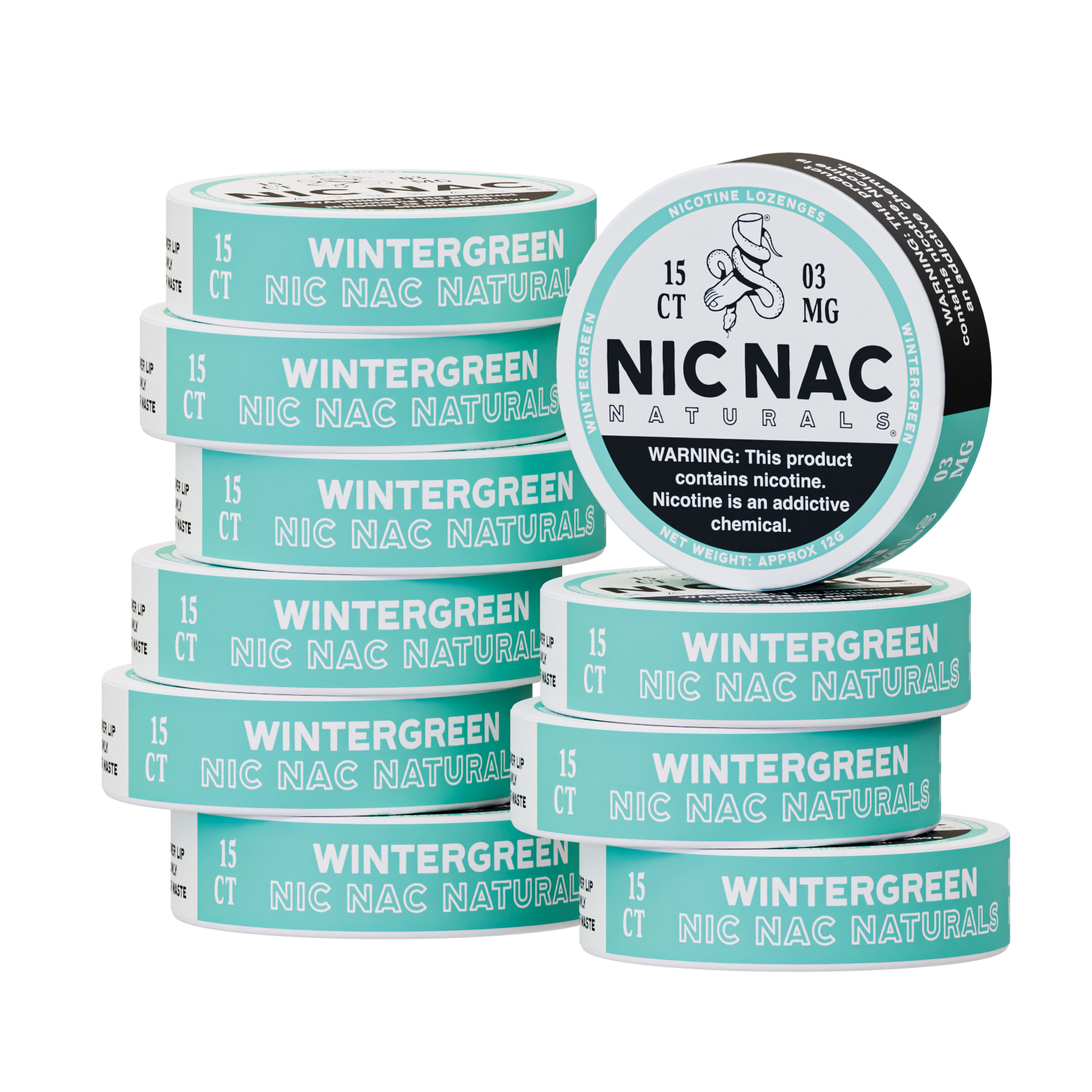Nic Nac | Wintergreen Non-Tobacco Nicotine Mints – Nic Nac Naturals