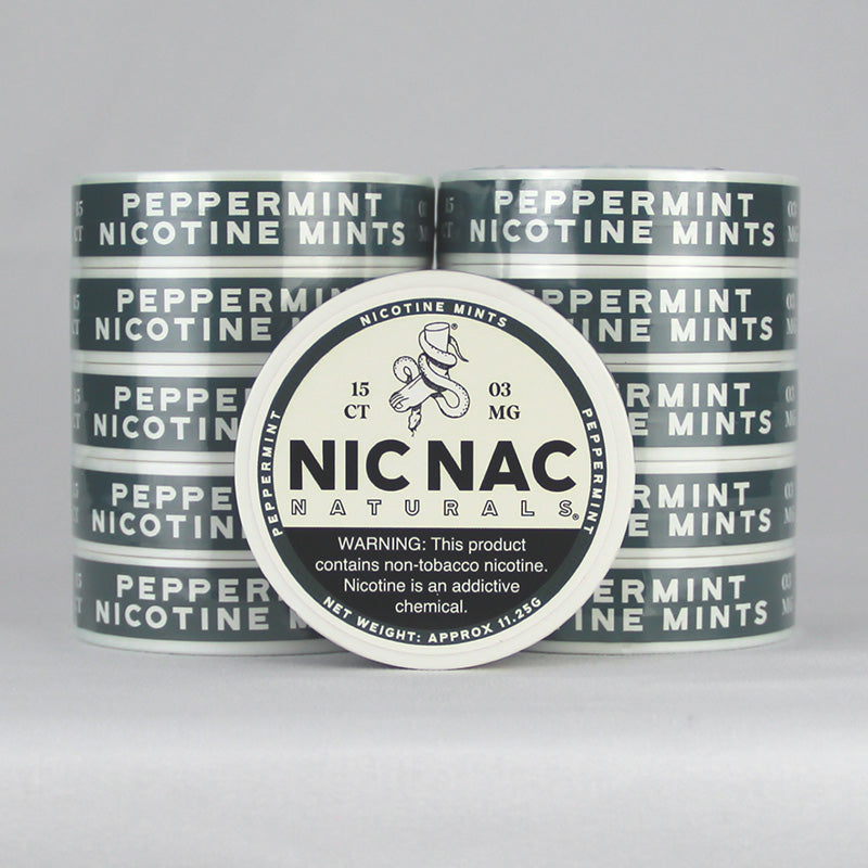 Nic Nac | Peppermint Non-Tobacco Nicotine Mints – Nic Nac Naturals