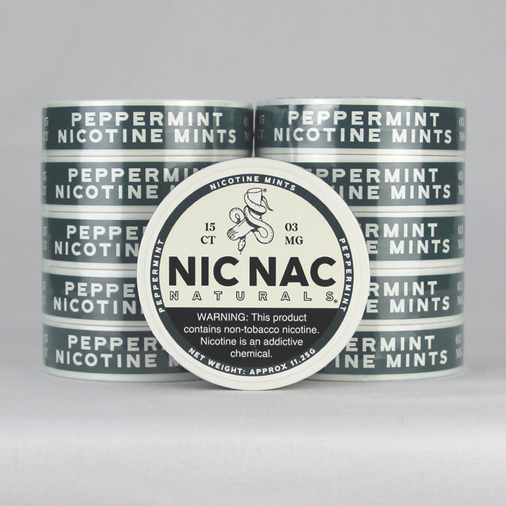 Nic Nac | Peppermint Non-Tobacco Nicotine Mints – Nic Nac Naturals