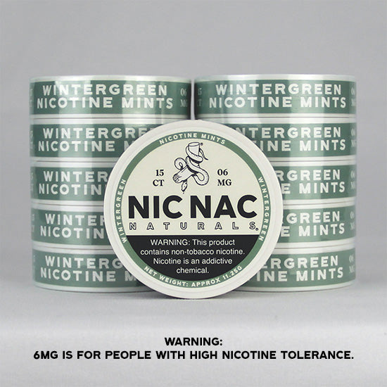Nic Nac | Wintergreen Non-Tobacco Nicotine Mints – Nic Nac Naturals